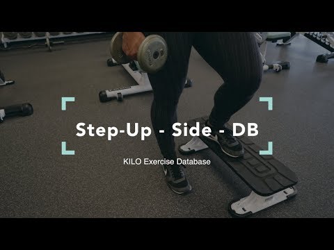 Step-Ups Sideways, with Dumbbells - Instructions, Information ...